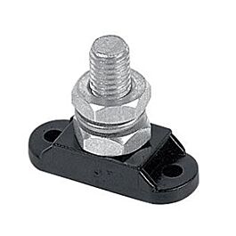 BEP Insulated Studs Single 1x10mm Negative Black (Bulk)
